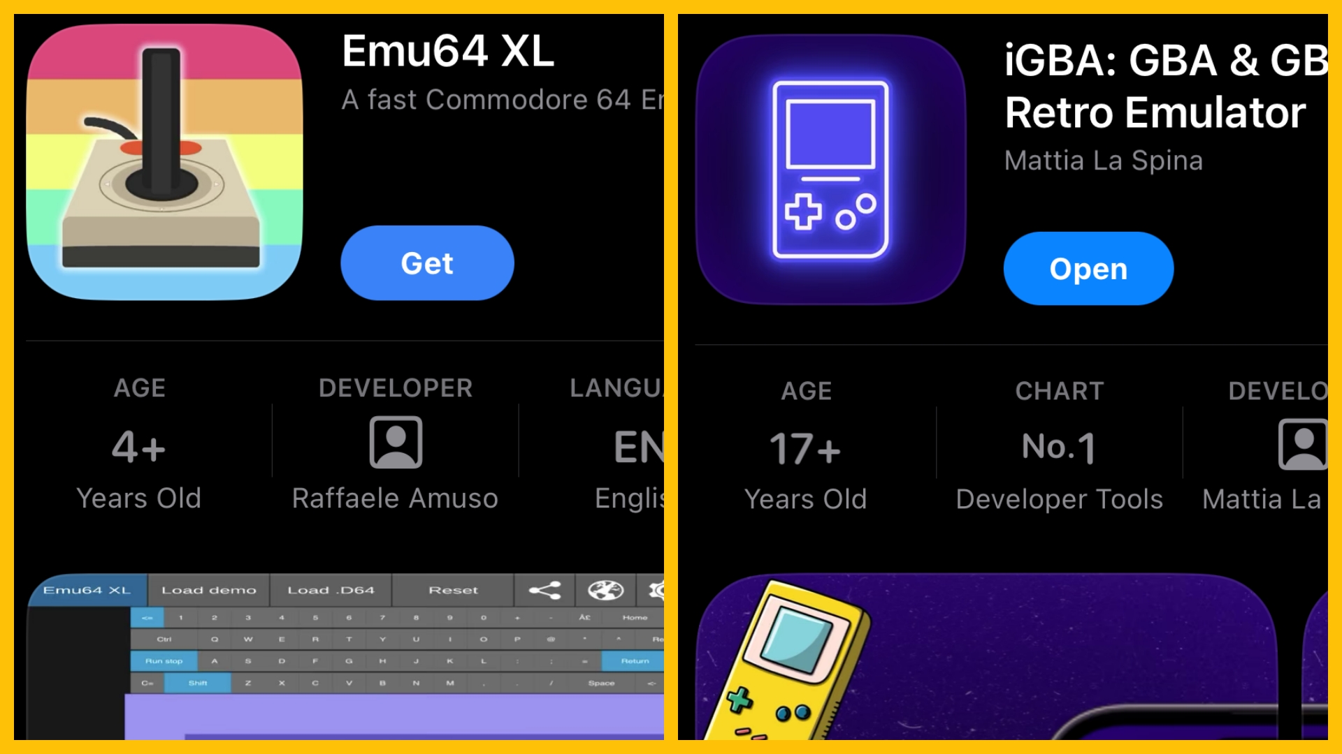Pelagak Untuk iOS Mula Tersenarai Di App Store – Emu64 XL Dan iGBA