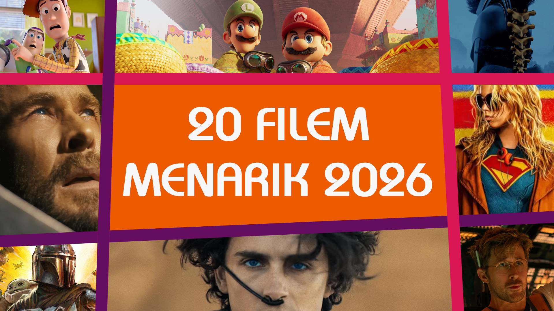 20 Filem Menarik Tahun 2026